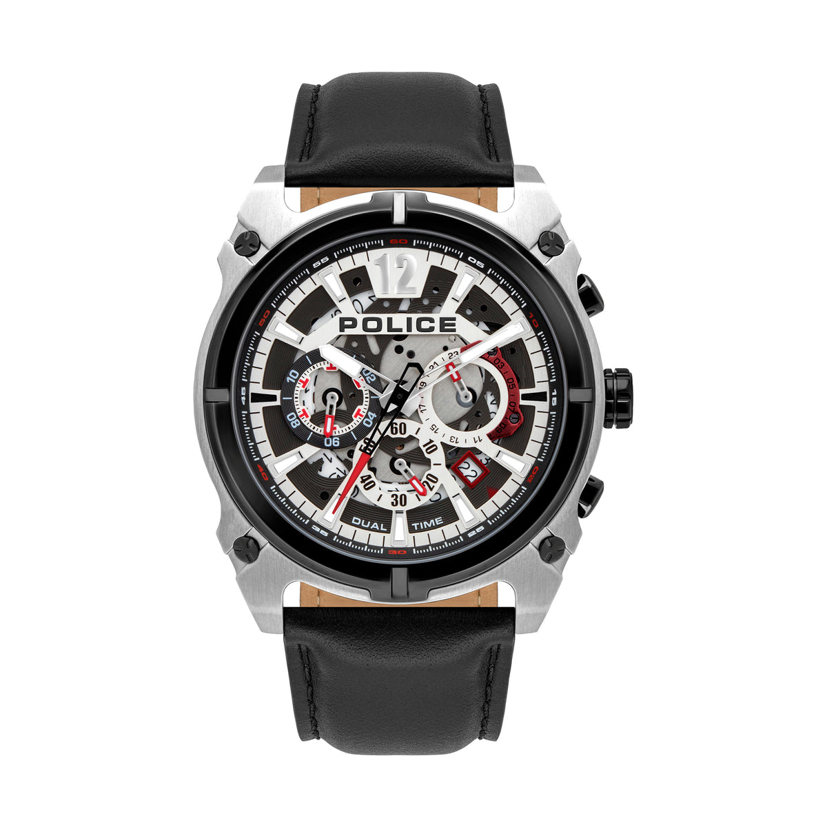 ANTRIM 46mm Watch - Silver / Black